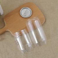 China 250ml Clear Easy Open End 90mm PET Plastic Beverage Cans for sale