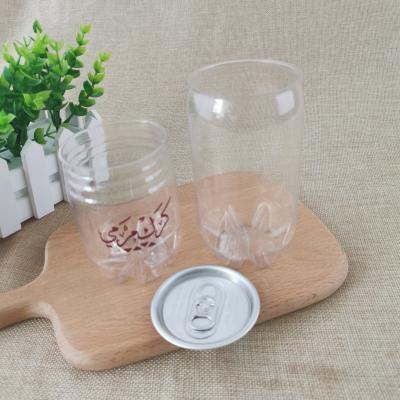 China Screen Printing 60mm 345ml Plastic Beverage Cans for sale
