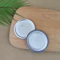 China 63mm Wrinkle Feeling SGS POE Dry Food Aluminum Foil Lid for sale