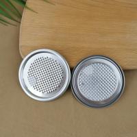 China 63mm Wrinkle Feeling SGS POE Dry Food Aluminum Foil Lid for sale