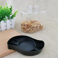 China Leaf Shape 1200ml PET Plastic Screw Cap Jars For Candy Storage for sale