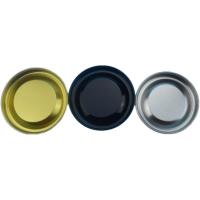 China Cylinder Cardboard Tube 154 Mm Embossed Tinplate Lid for sale