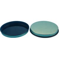 China Cylinder Cardboard Tube 154 Mm Embossed Tinplate Lid for sale