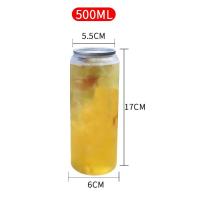 China Printing Logo 500ml 6CM BPA Free Plastic Beverage Cans for sale