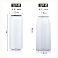 China Printing Logo 500ml 6CM BPA Free Plastic Beverage Cans for sale