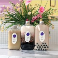 China Cold Beverage 24mm 400ml Plastic Juice Bottles With Caps for sale