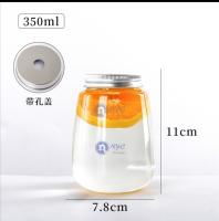 China 210mm Screw Cap 350ml Disposable Juice Containers for sale