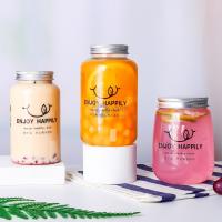 China 650ML Empty 14.6CM Transparent Disposable Juice Bottles for sale