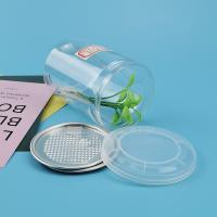 China Transparent 211# 65mm 280ml 20g Plastic PET Food Jars for sale