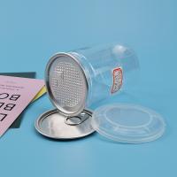 China Transparent 211# 65mm 280ml 20g Plastic PET Food Jars for sale