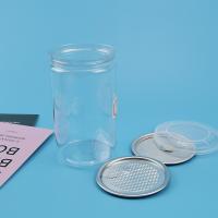 China 350ML Clear Shatterproof Plastic Food Jars For Dry Fruit for sale