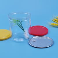 China Lightweight Recyclable 450ml Plastic Food Cans for nuts beans for sale