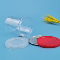 China Lightweight Recyclable 450ml Plastic Food Cans for nuts beans for sale