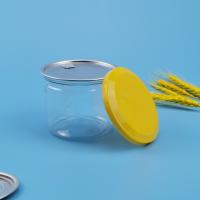 China 340ML Peanuts Plastic Food Cans With Aluminum Easy Open End for sale