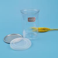 China 83mm Cylindrical Straight Plastic Food Cans With Colorfull Cap for sale