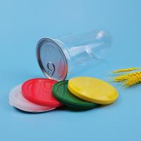 China Clear Round Honey 750ML Easy Open Plastic Food Cans for sale