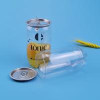 China 118mm 11.7oz 345ml Plastic Beverage Cans For Cold Drink for sale