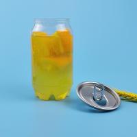 China PET Easy Open 0.35L 120mm Orange Juice Plastic Bottle for sale