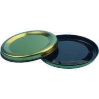 China 0.22mm Flat Black Metal Paper Can Tinplate Lid for sale