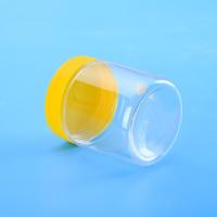 China Embossed Clear Plastic Screw Top Containers for sale