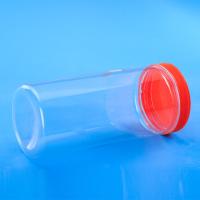 China PET 1.1L 38oz Clear Plastic Candy Jars With Lids for sale