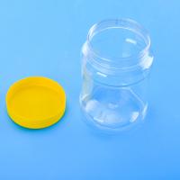 China 900ML Screwed Capped Plastic Round Plastic Screw Cap Jars for sale