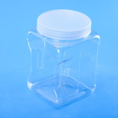 China 1800ml Dry Food 120mm Wide Mouth Plastic Screw Cap Jars for sale