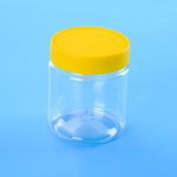 China 900ML Screwed Capped Plastic Round Plastic Screw Cap Jars for sale
