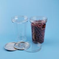 China PET Transparent 27oz 800ml Screwed Plastic Food Jars for sale