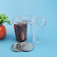 China PET Alu Easy Open FDA 800ml Plastic Food Jars for sale