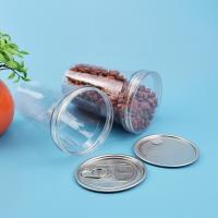 China PET Alu Easy Open FDA 800ml Plastic Food Jars for sale