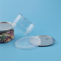 China 99mm 0.5L Sugar PET Peel Off  Little Plastic Jars With Lids for sale