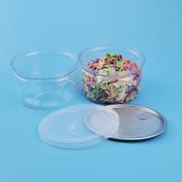 China 99mm 0.5L Sugar PET Peel Off  Little Plastic Jars With Lids for sale