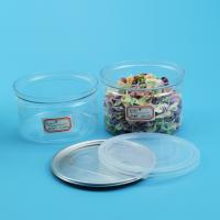 China 400ml FDA Peanuts Clear PET Leak Proof Plastic Food Jars for sale