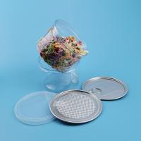 China 99mm 0.5L Sugar PET Peel Off  Little Plastic Jars With Lids for sale