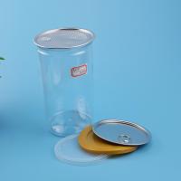 China Transparent 1400ml Visible Tuna PET Plastic Food Jars for sale