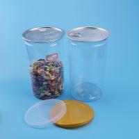 China PET Full Clear Cereals Ginseng 950ml Plastic Food Jars for sale