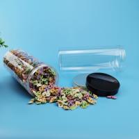 China 78mm FDA Tested Screw Flower Tea Plastic Food Jars for sale