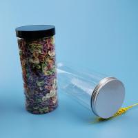 China 78mm FDA Tested Screw Flower Tea Plastic Food Jars for sale