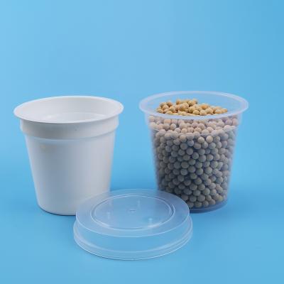 China FDA Eco Friendly 450ml PP Plastic Sauce Cups With Lids for sale