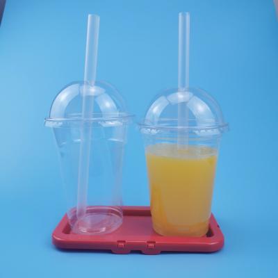 China 300ml Transparent Single Wall Disposable Bubble Tea Cups for sale