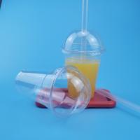 China 300ml Transparent Single Wall Disposable Bubble Tea Cups for sale