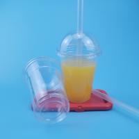 China 300ml Transparent Single Wall Disposable Bubble Tea Cups for sale