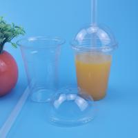 China 300ml Transparent Single Wall Disposable Bubble Tea Cups for sale