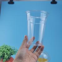 China 300ml Transparent Single Wall Disposable Bubble Tea Cups for sale