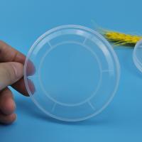 China 99mm Transparent Flat Dome Paper Can PE Plastic Lids for sale