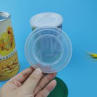 China Clear Recycling Embossed Resuable 73mm PE Plastic Lids for sale