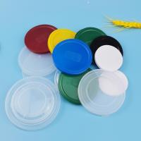 China Clear No Toxic 83mm Embossing PE Plastic Lids for sale