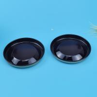 China Convex Flat Embossed Paper Tube Stretch Tinplate Lid for sale