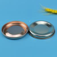China 150mm Wine Paper Tube Rose Gold Gloss Tinplate Lid for sale